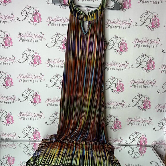 Mlle Gabrielle | Dresses | Mlle Gabrielle Dress Long Ombr Color Stripes ...